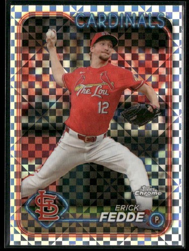 Erick Fedde 2024 Topps Chrome Update X-Fractors #USC47 St. Louis ...