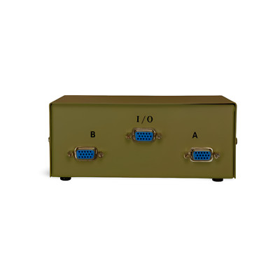 VGA HD15 AB Switch Rotary Dial 2 Port SVGA Monitor Switch Box - Beige ...