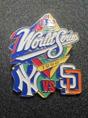 1998 World Series Baseball Pin Yankees NY New York Pins Sports Pins | eBay