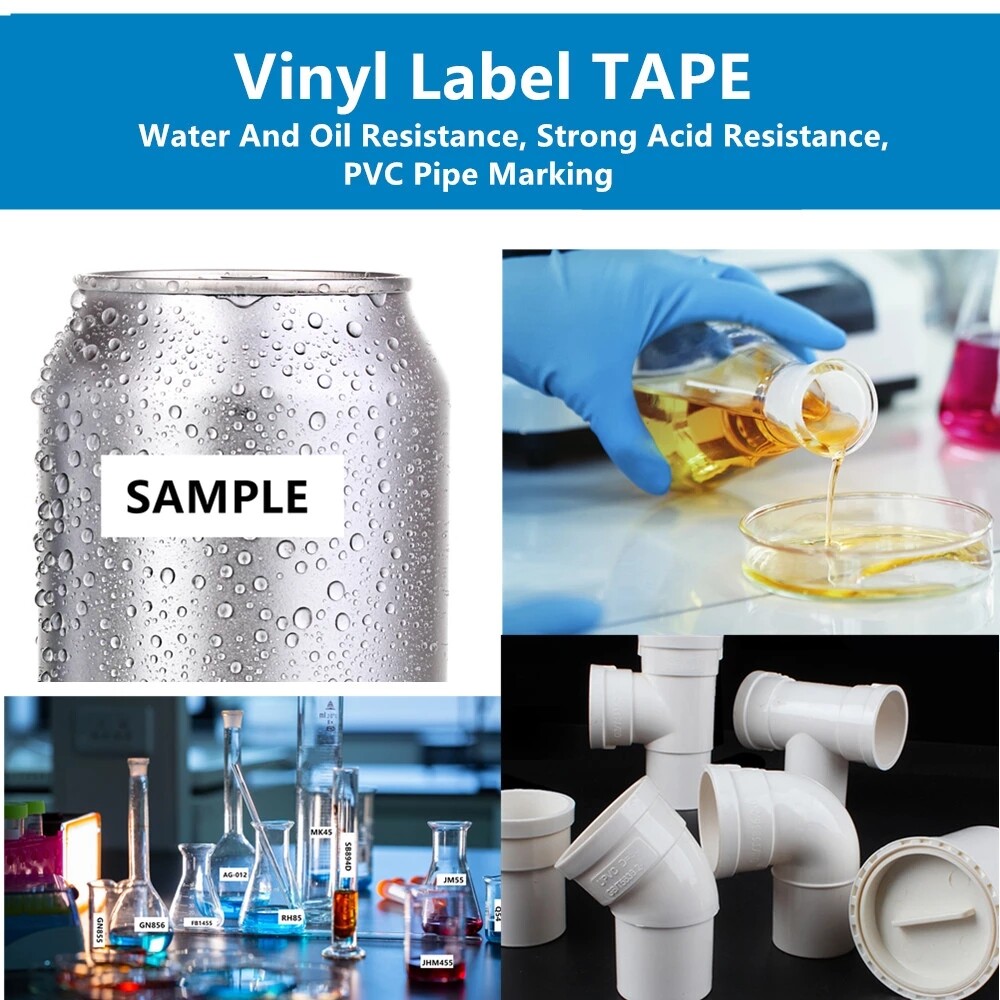 4x Compatible For M21-750-499 BMP21 Nylon Cloth Label Cartridge White 3 ...
