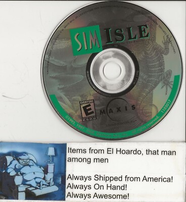 SimIsle: Missions in the Rainforest (PC, 1995) Sims Expansion Set Disc ...