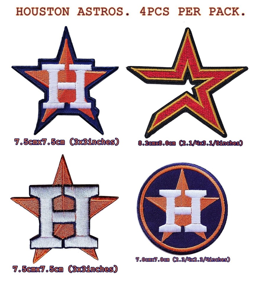 HOUSTON ASTROS BASEBALL PATCHES Embroidery MLB/logo iron&Sewing on ...