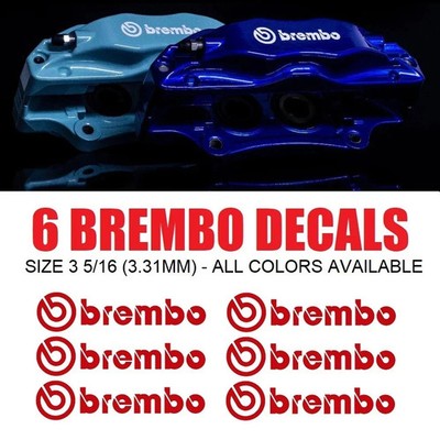 Brake Decal For Brembo Caliper High Temp Decal Vinyl Sticker Automotive ...