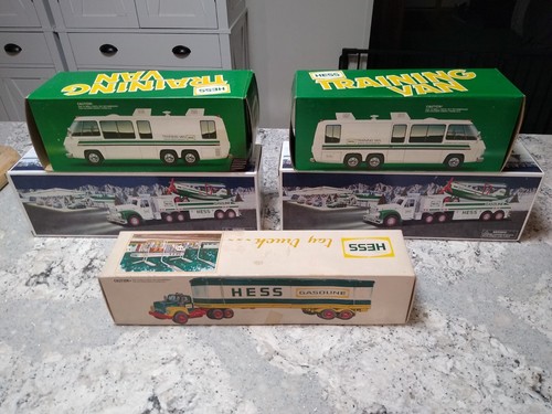 Hess Toy Trucks, Training Vans, Truck airplane hauler, with Original ...