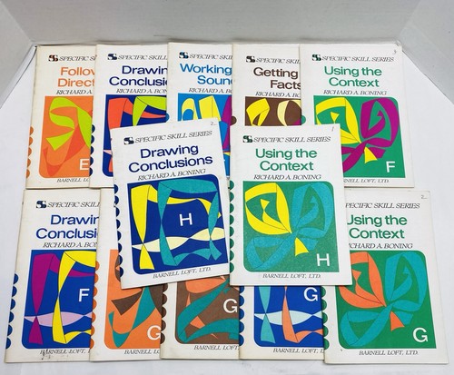 Vtg 1970s Lot of 12 SPECIFIC SKILLS SERIES Workbooks Richard Boning ...