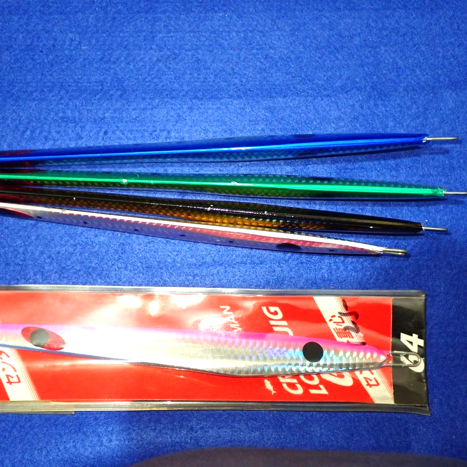 JDM Lure Metal jig FISHERMAN CRAZY LONG 64 X 5 Vertical Jigging Made in ...