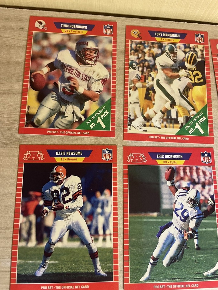 Lot of 9 NFL pro Set 1989 Football Cards | eBay