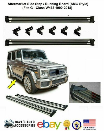 G63 G65 AMG Side Step Running Boards G-Class Body KIT G-Wagon G55 G550 ...