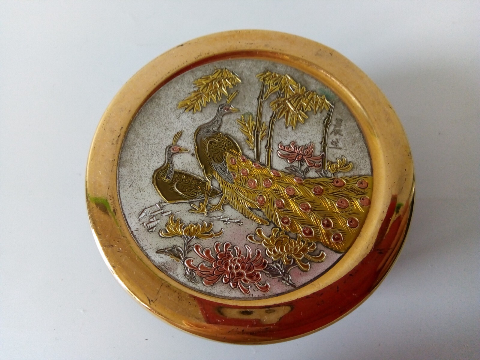 Vintage Collectable Chokin 24KT Gold Trim Trinket Box Made Japan | eBay