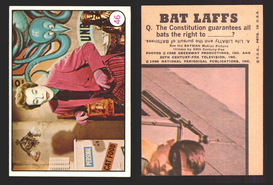 Batman Bat Laffs Vintage Trading Card You Pick Singles #1-#55 Topps ...