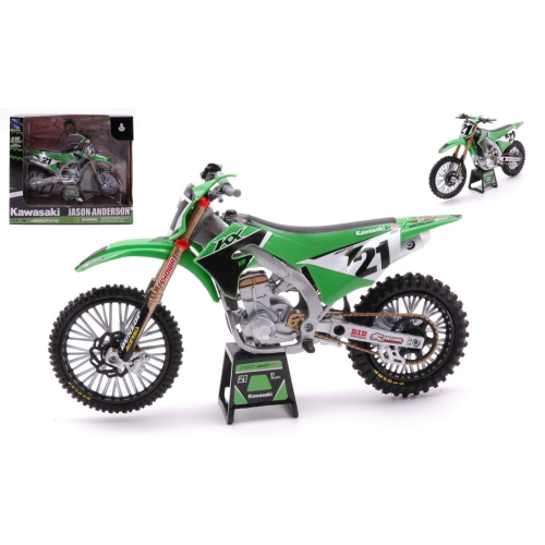 KAWASAKI KX 450 SR N.21 JASON ANDERSON 1:12 New Ray Moto Die Cast ...