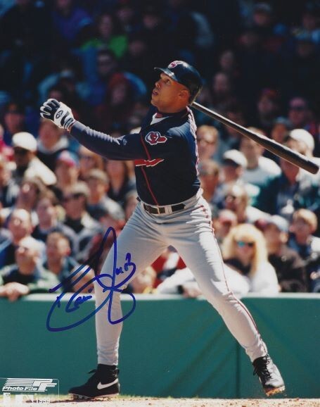 Signed 8x10 DAVE JUSTICE Cleveland Indians Autographed photo COA | eBay