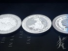 Lot Of 3- 1 Ounce .999 Silver Coin From Three Different Countries ...
