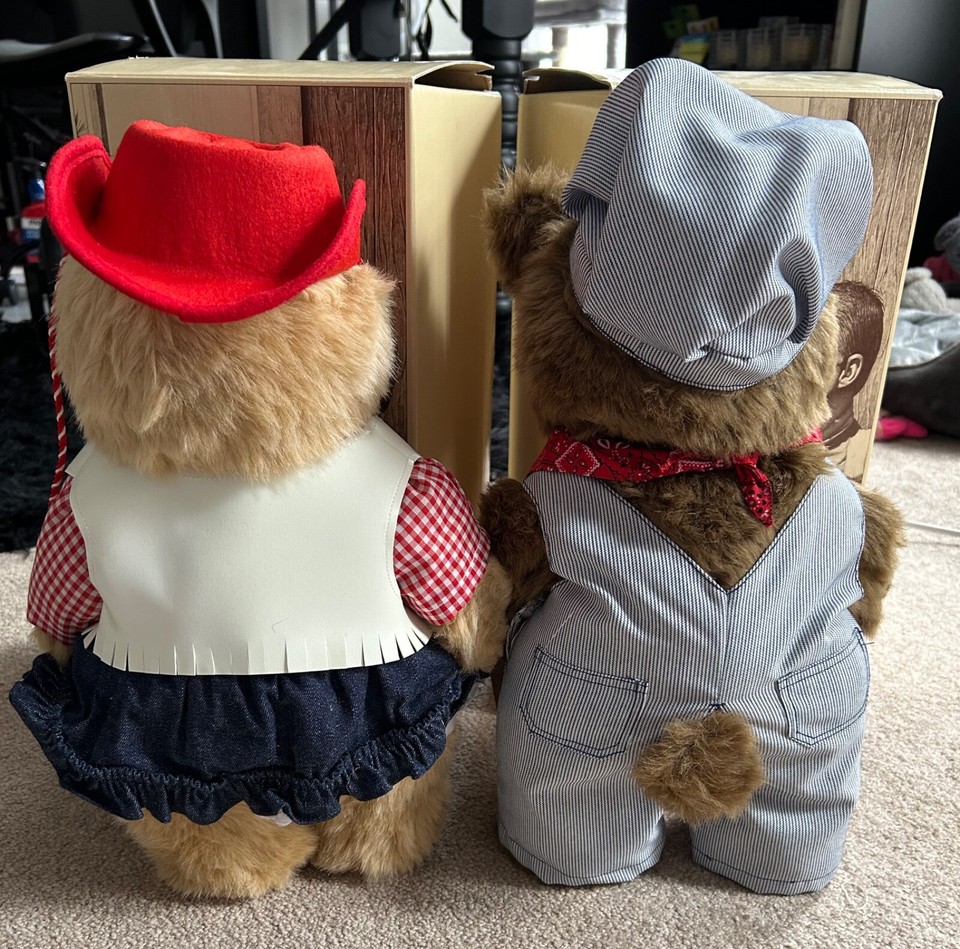 NEW! Set of 2 Raikes Bears, 1989 Saturday Matinee Collection, Lionel ...