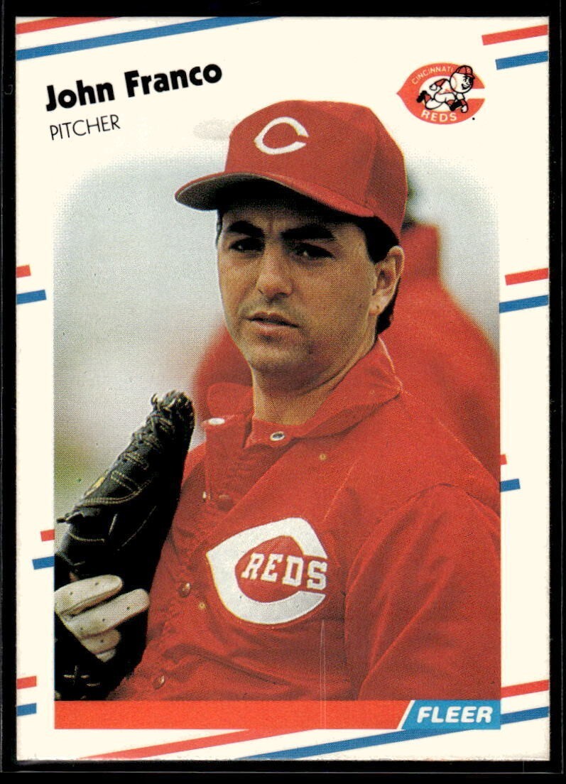 1988 Fleer #234 John Franco Pitcher Cincinnati Reds FREE shipping | eBay