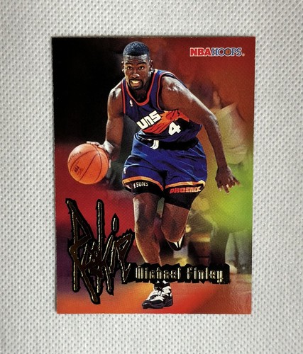 1995-96 NBA Hoops Michael Finley #277 Rookie Basketball Card RC Phoenix ...