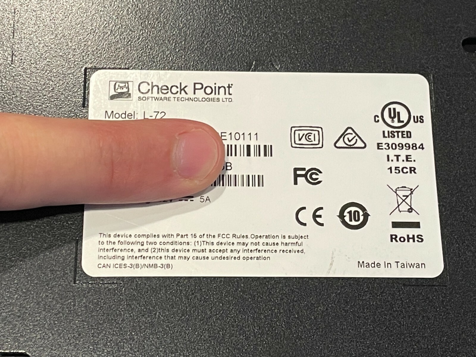 Check Point 1490 Firewall & Security Device - Model L-72 | eBay