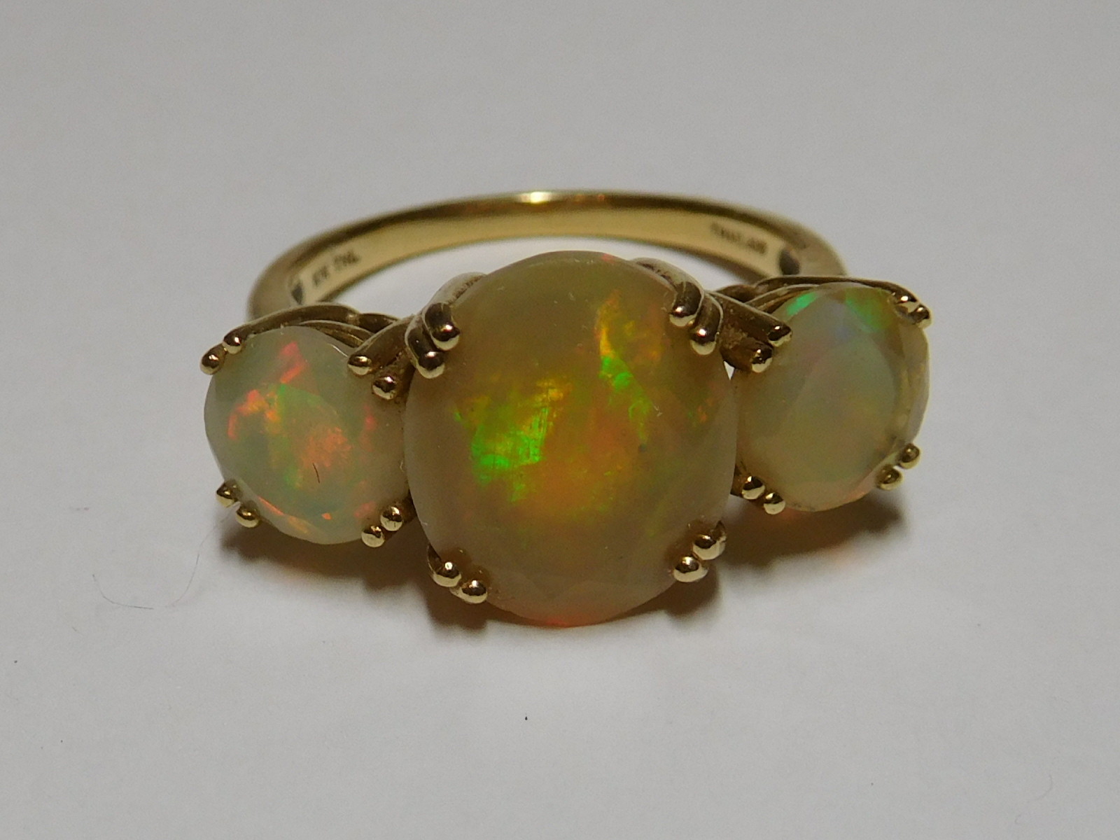 10 kt Natural Water Opal Ring Size 8 | eBay