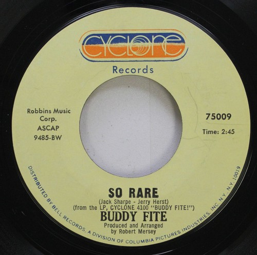 Jazz Nm! 45 Buddy Fite - So Rare / They Can'T Take That Away From Me On ...