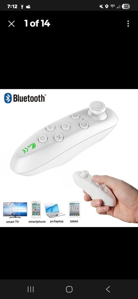 2 Bluetooth Wireless VR Box Gamepad Remote Controller For iOS & Android Protucts | eBay