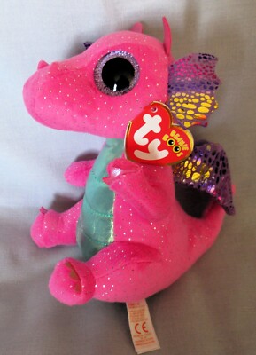 SPITFIRE the Pink Dragon - Ty 6" Beanie Boos NEW with Mint Tags | eBay