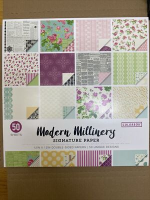 Colorbok 53lb Signature Double-Sided Paper Pad 50/Pkg-Modern Millinery ...