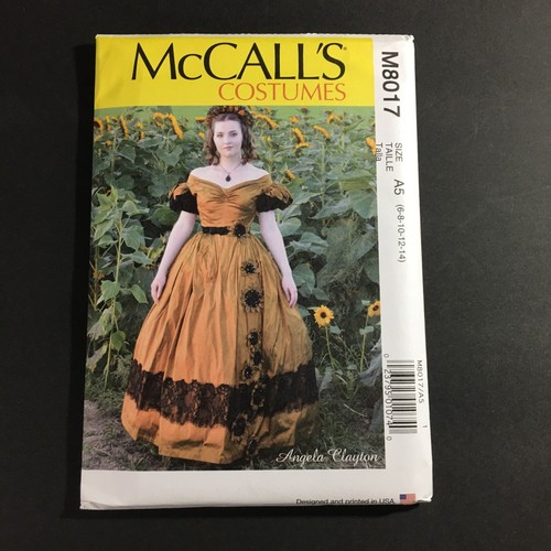 McCall's 8017 Historical/ Outlander/ Civil War Costume Pattern Misses 6 ...