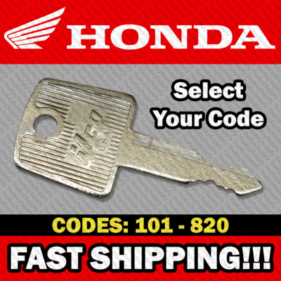 Honda Motorcycle Replacement Key Cut to Your Code 101 - 820 | eBay