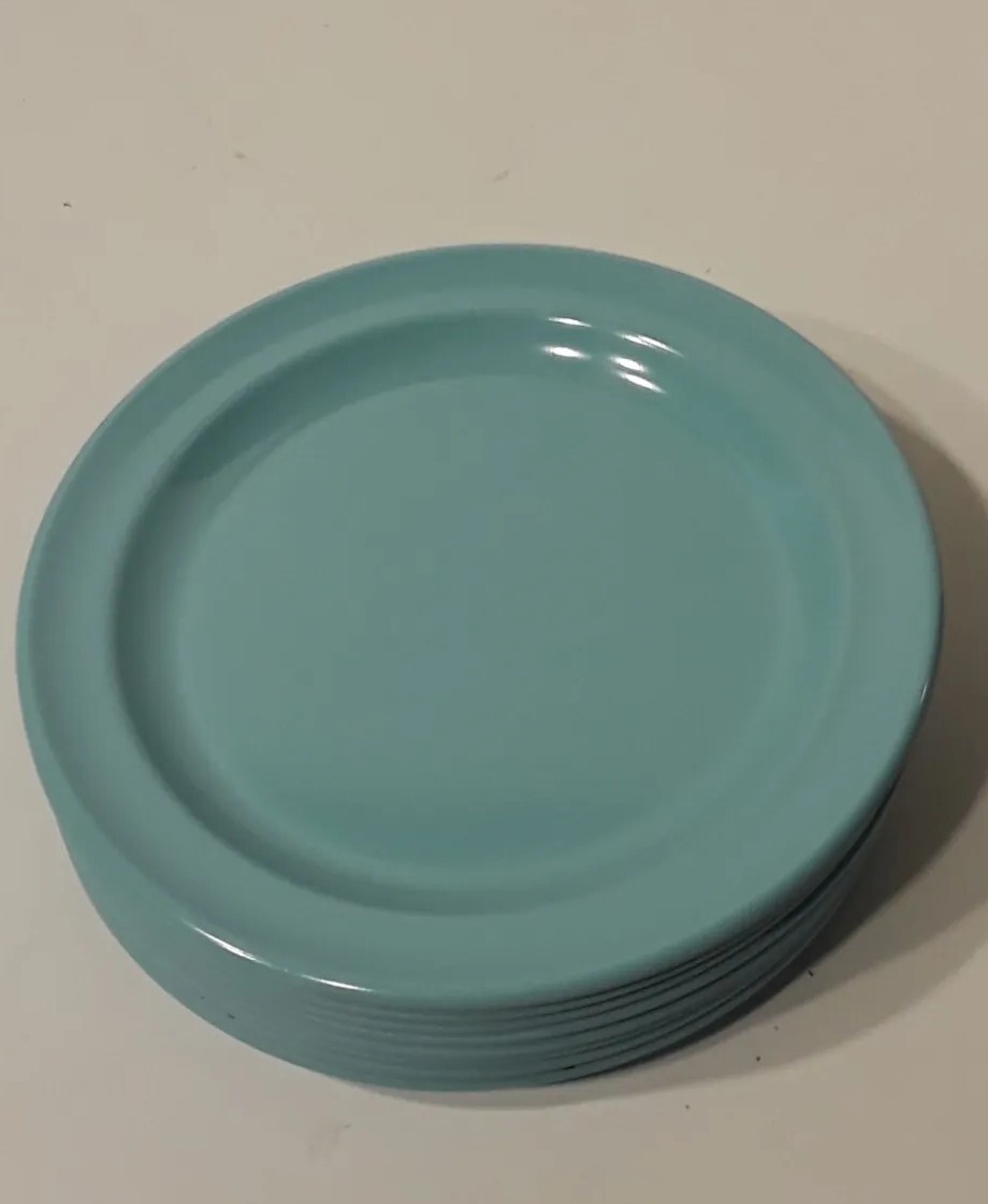 Lot of 40 Watertown Monterey Melmac Aqua Blue Plates Bowls Cups and ...