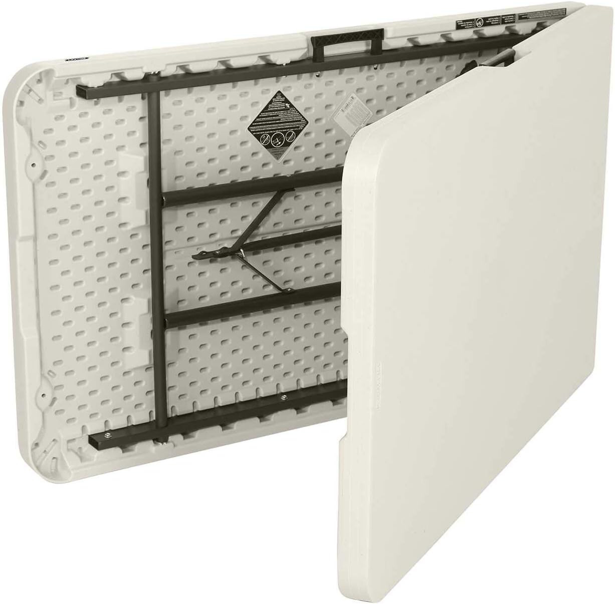 FOLDING COLLAPSIBLE FOLDABLE TABLE LIFETIME TABLES DINING CAMPING 6FT ...