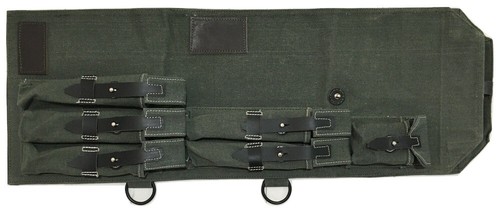 WW2 German MP SMG Carry Case - Repro Soldier Army Webbing Carrier Bag ...