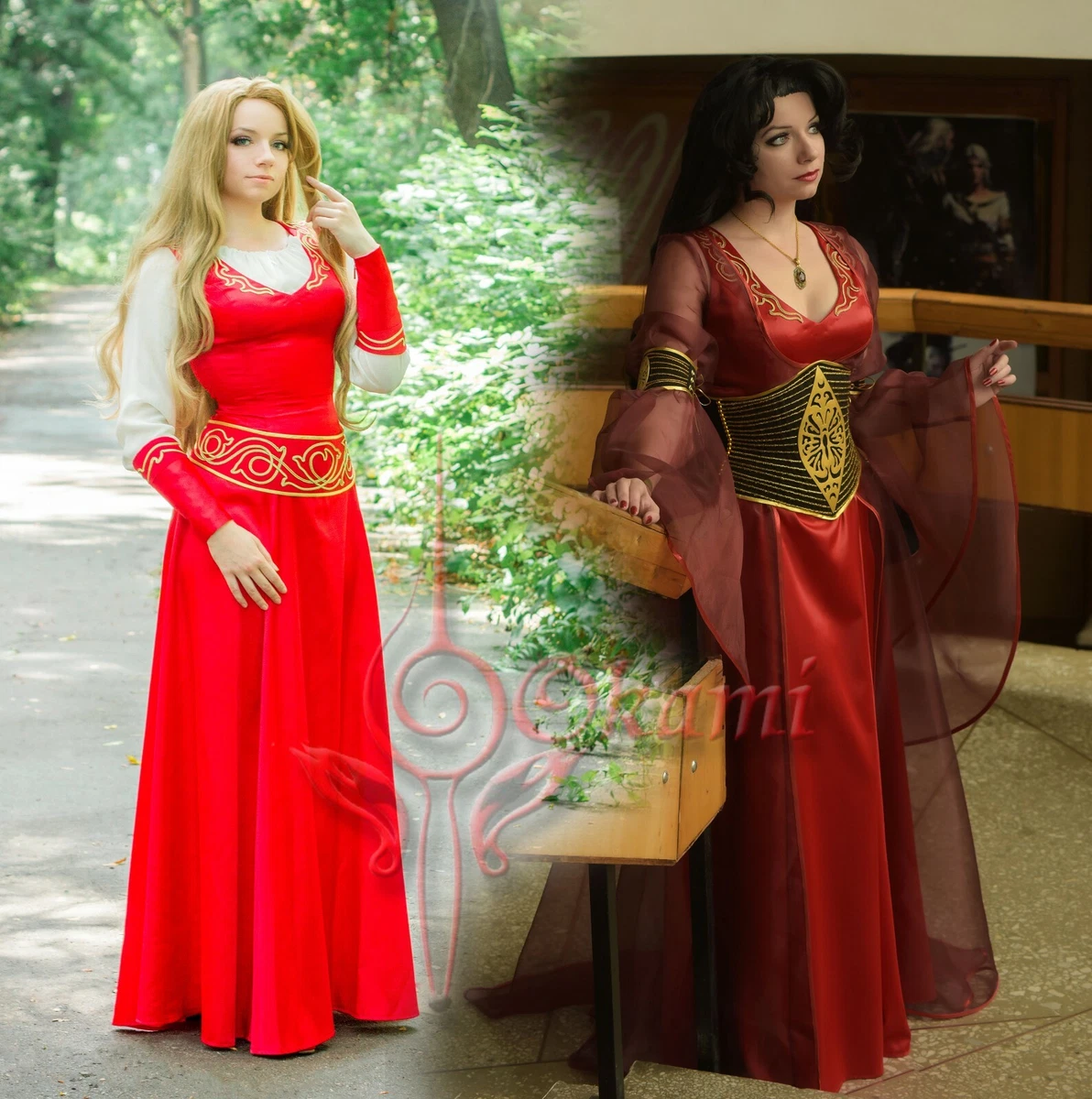 Red Fantasy Wedding Dresses