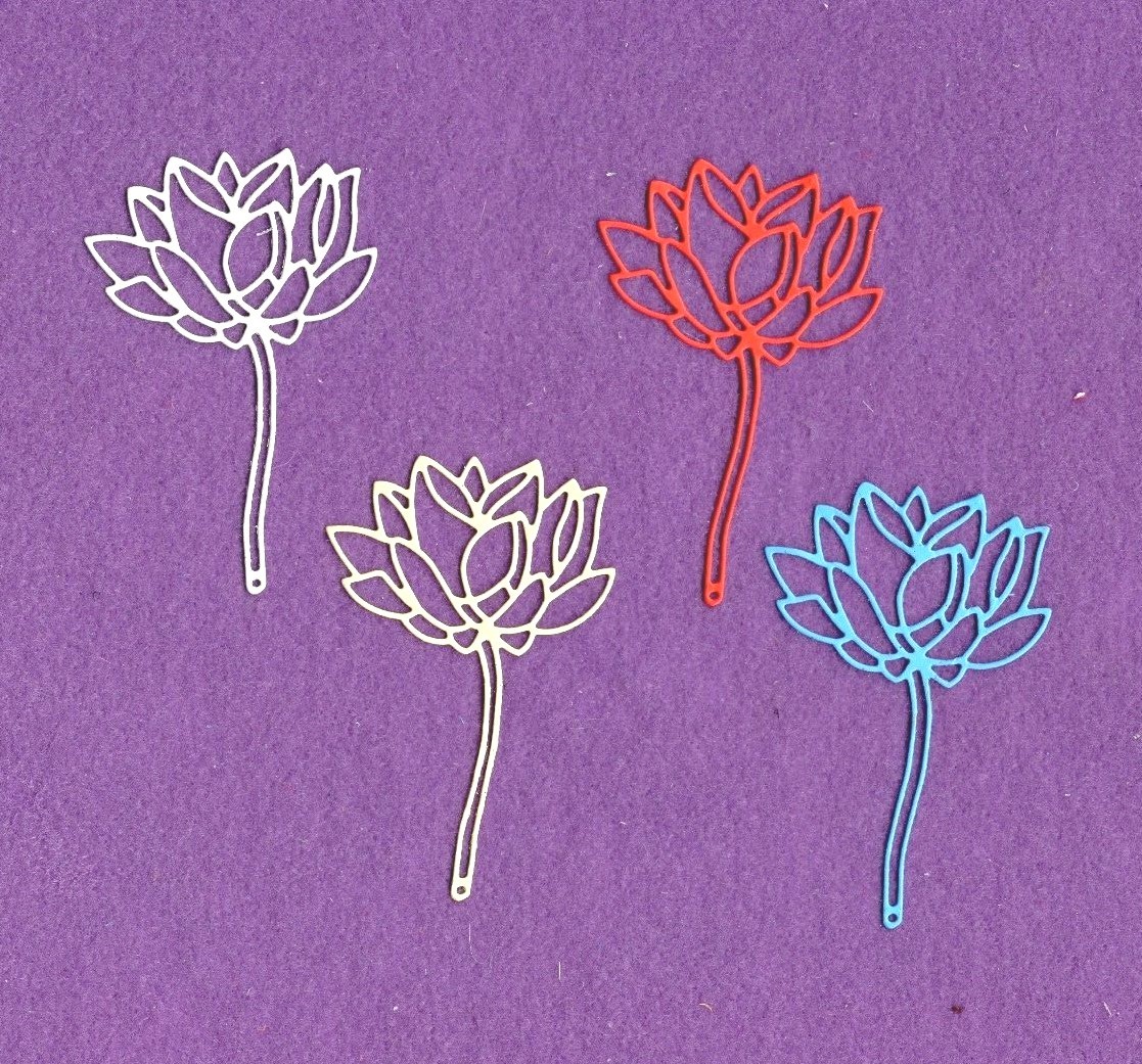 LOTUS FLOWER die cuts scrapbook cards | eBay