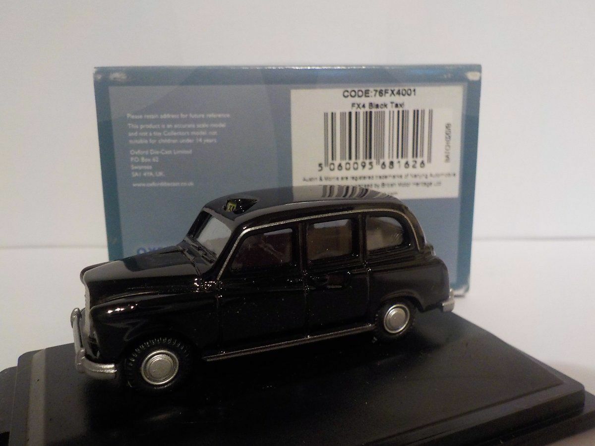 FX4 London,TAXI, Oxford Diecast 1/76 Model Car. 76fx4001 | eBay