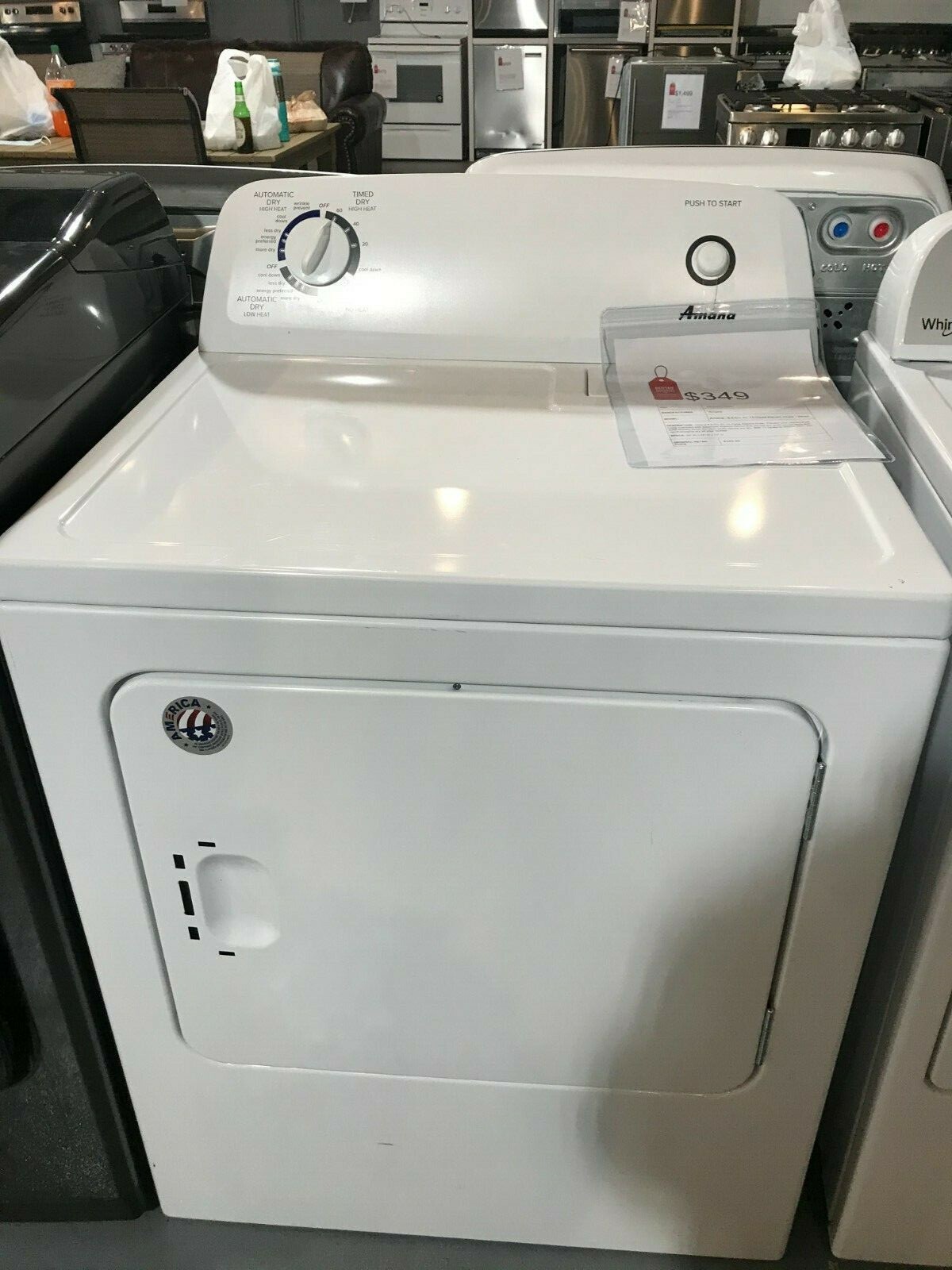 NED4655EW1 / NED4655EW "Amana - 6.5 Cu. Ft. 11-Cycle Electric Dryer ...