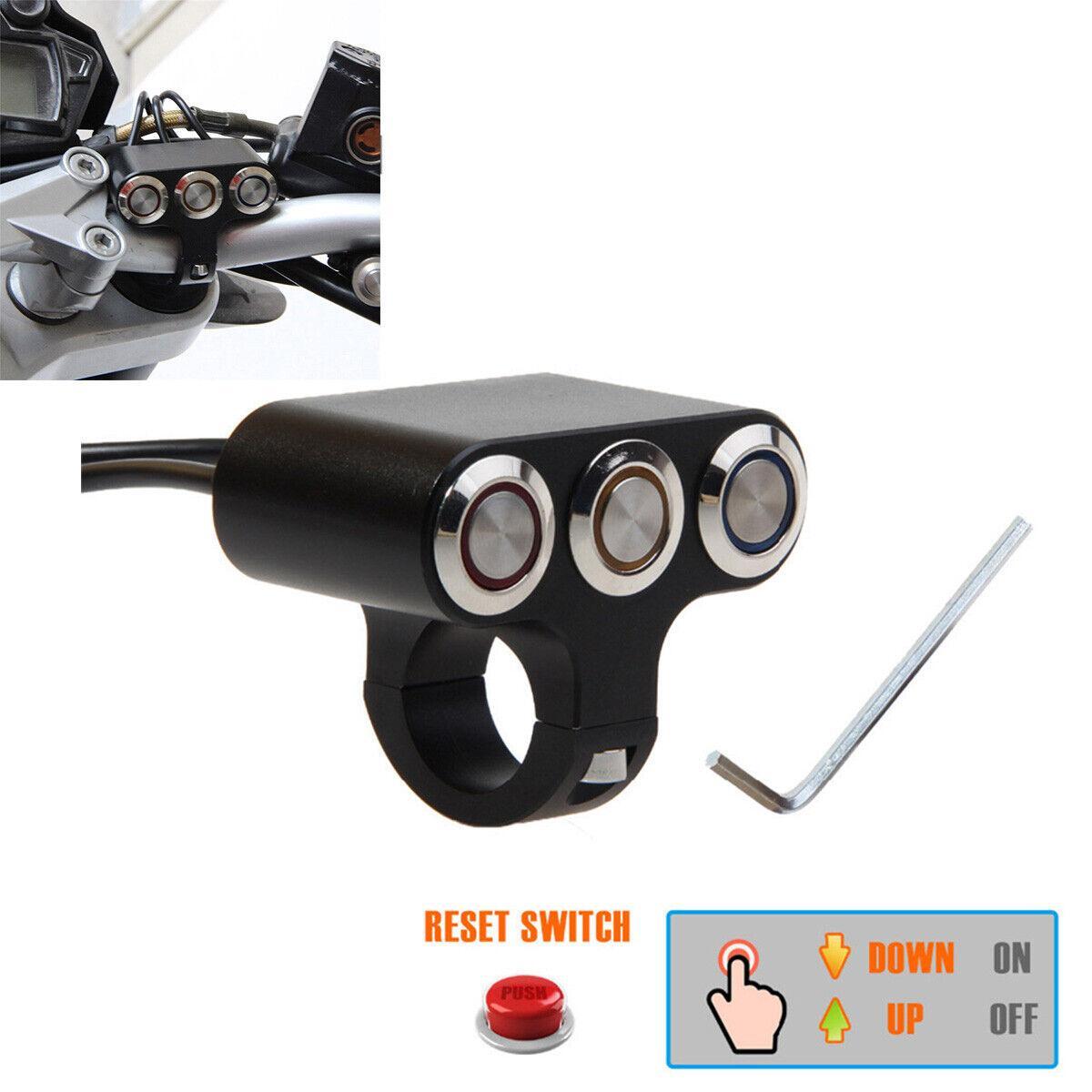 Motorcycle Handlebar Push Button Momentary Switch Gebildet 2 X