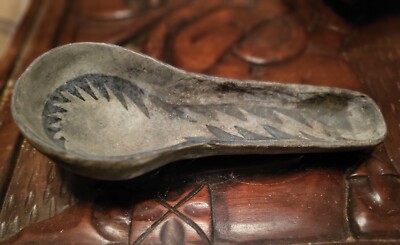 NICE 9-1/4" ANASAZI POTTERY DIPPER LADLE ANCIENT NATIVE AMERICAN ...