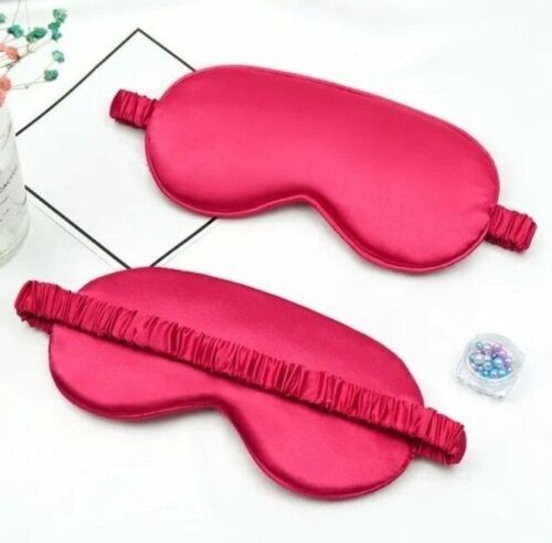 Luxury Pure Organic Satin Silk Eye Mask Soft Relax Travel Sleep ...