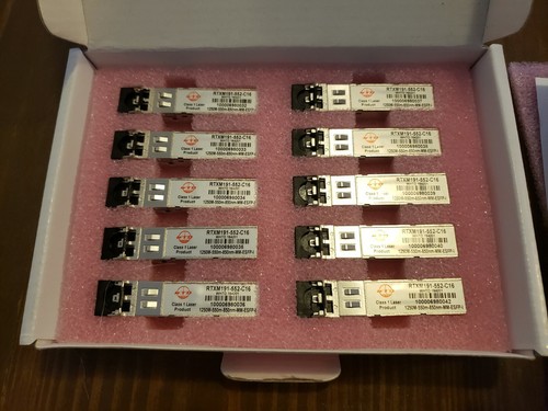 Lot of 10 WTD SFP Transceiver Modules - Model RTXM191-552-C16 - Brand ...