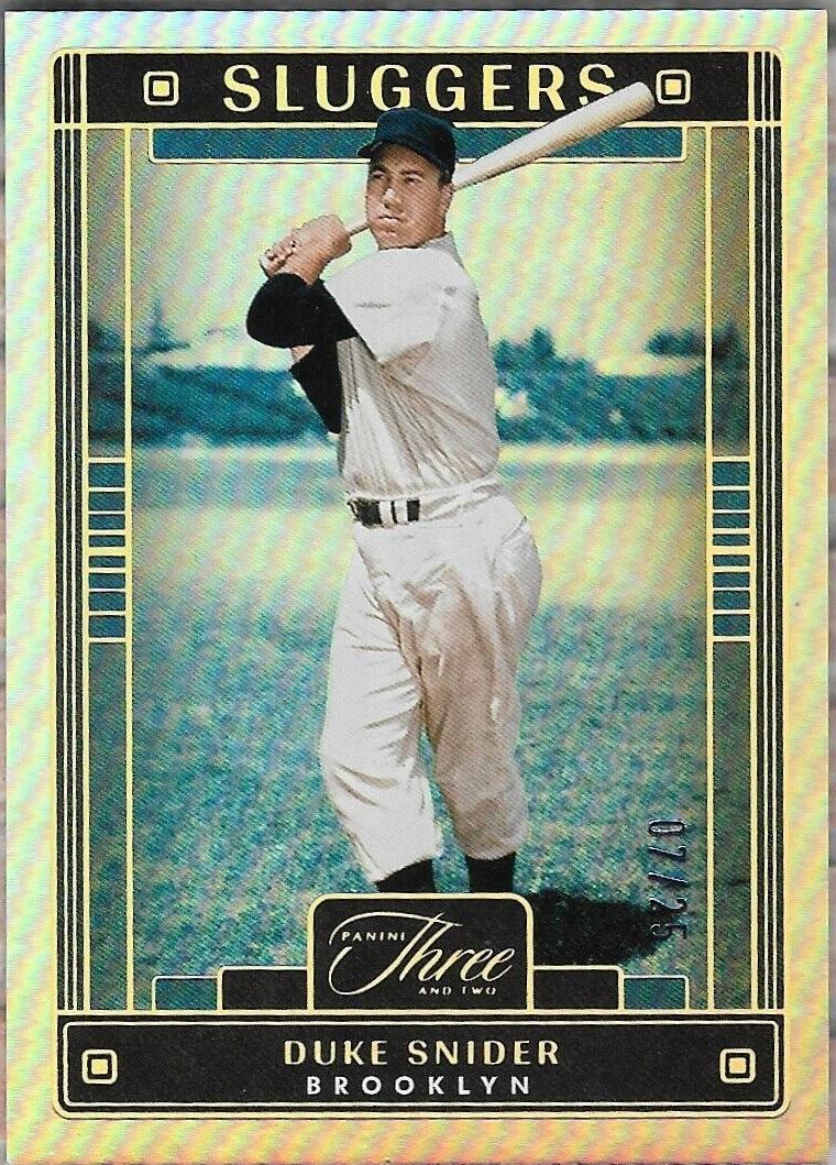 2023 Panini Three and Two - Sluggers Duke Snider #S-DS Holo Gold /25 ...