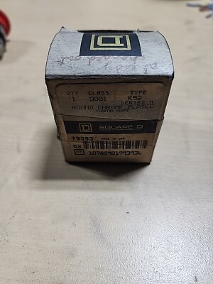 SQUARE D CLASS 9001 TYPE K-52 SERIES F ROUND CHROME PLATED CLOSING ...