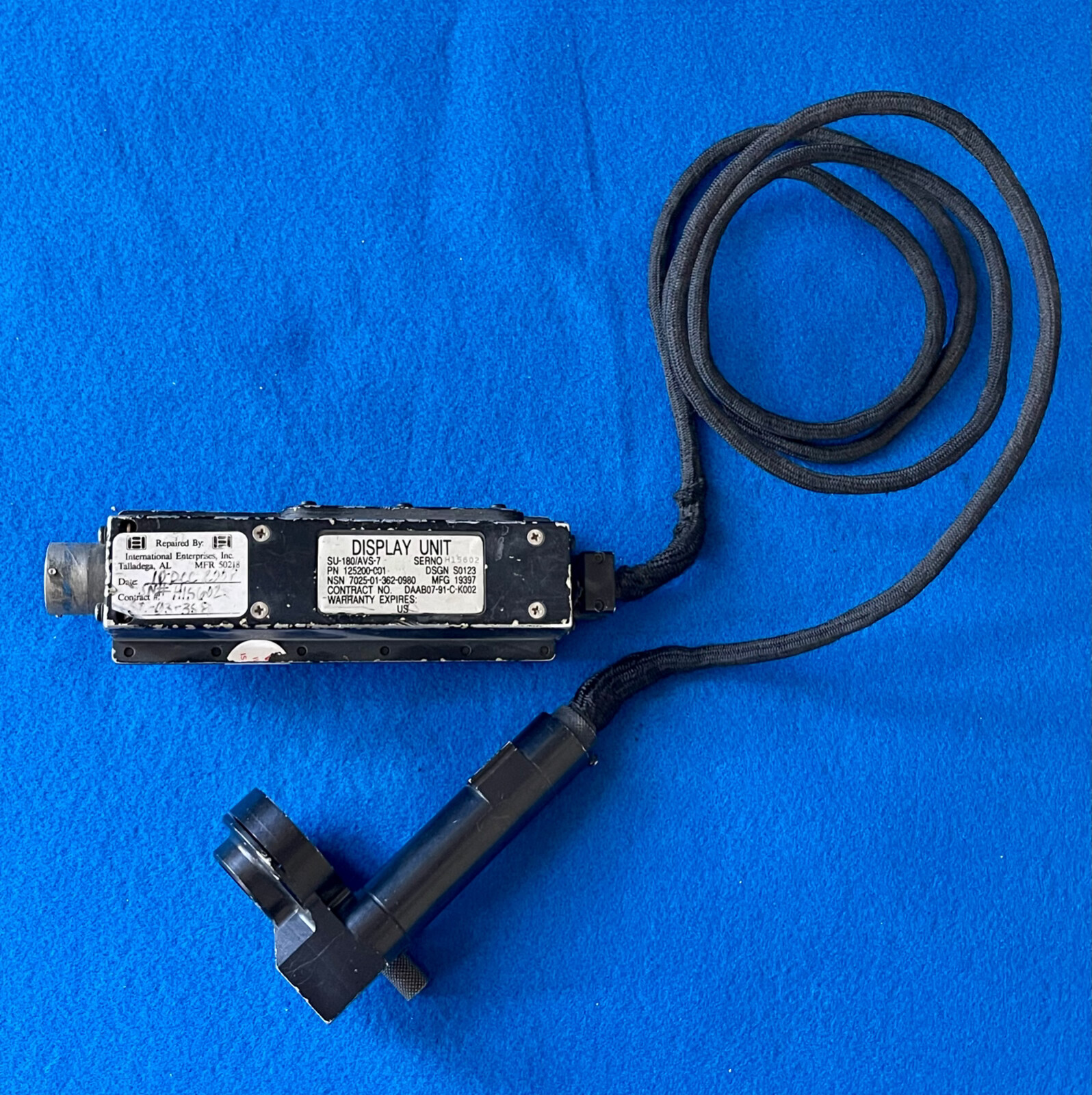 ANVIS ELBIT NIGHT VISION HUD HEADS UP DISPLAY FOR HGU56 HELICOPTER ...