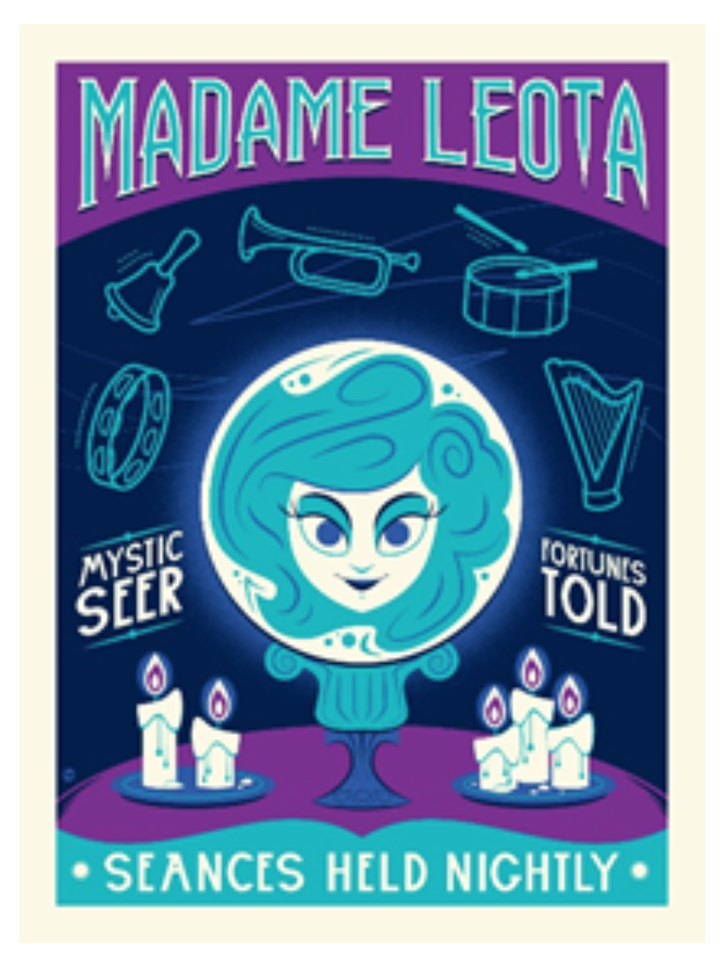2019 Disney D23 Expo Madame Leota The Mystic Seer Deluxe Print by Dave ...