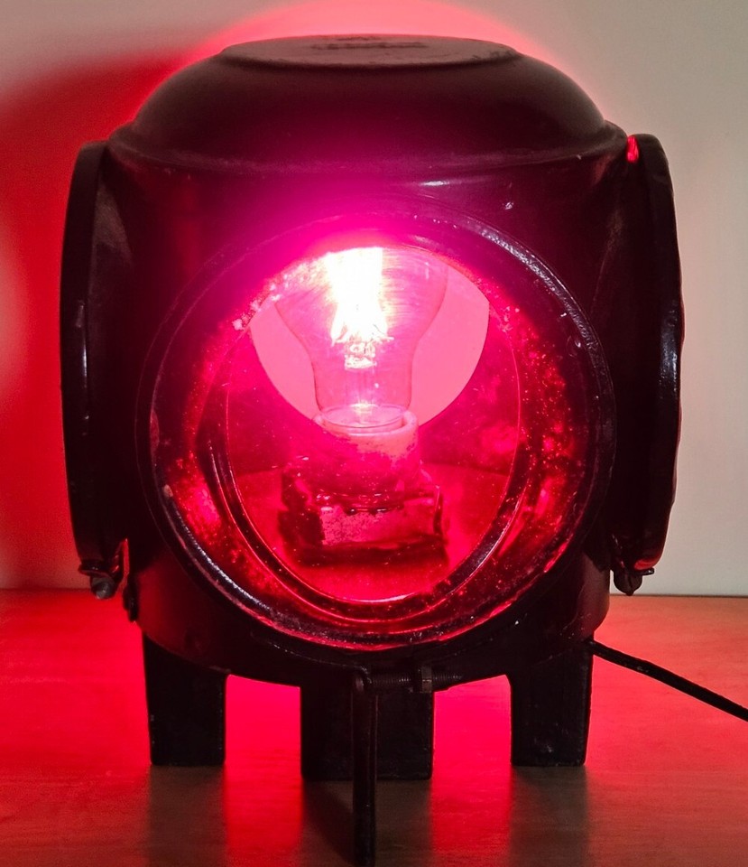 Antique DRESSEL Arlington 4 Way Train Switch Railroad Signal Lantern ...