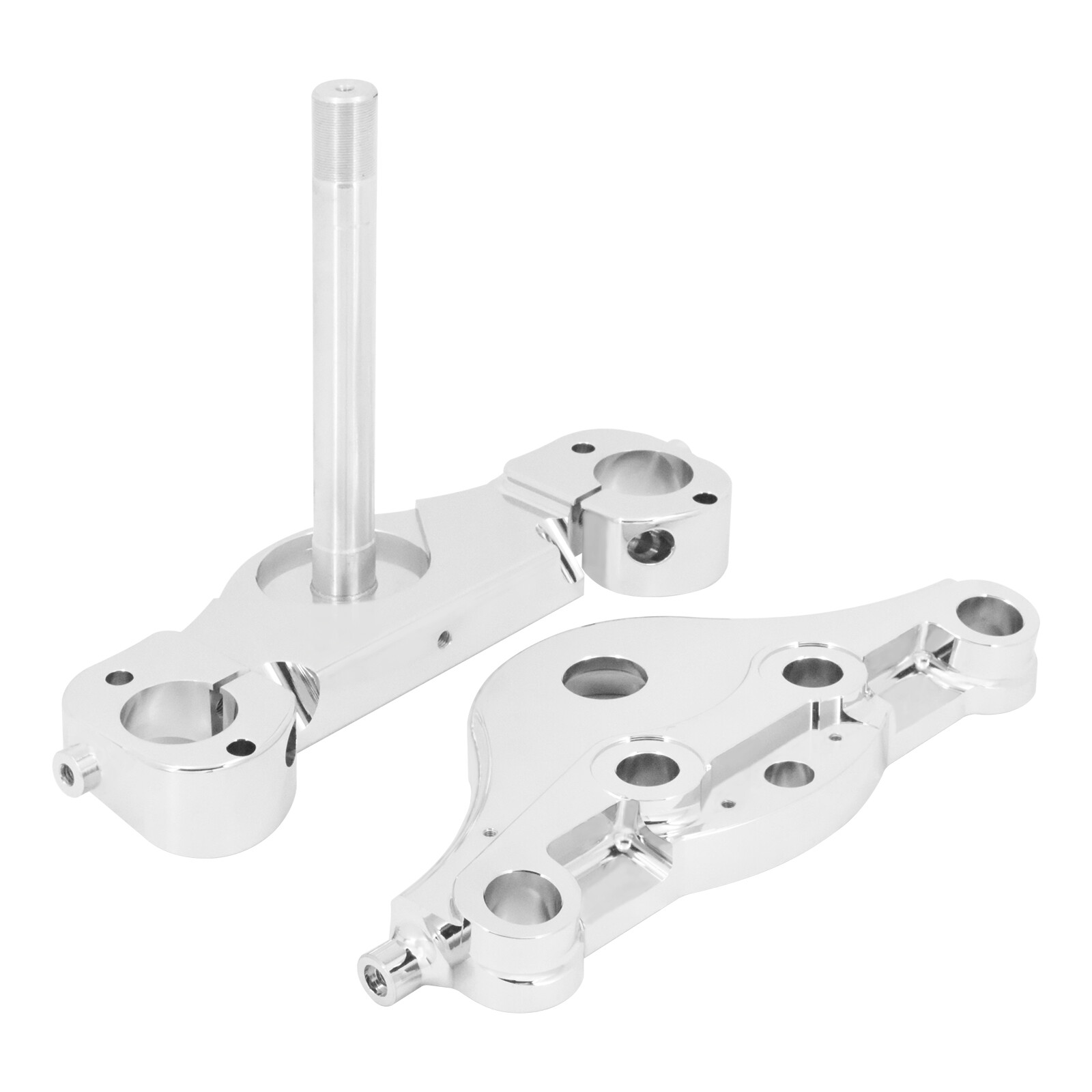 21" 23" Wheel 11 Degree Raked Triple Trees Kits Fit For Harley Touring ...