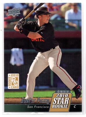 BUSTER POSEY 2010 Upper Deck Rookie #28 Giants San Francisco catcher RC ...