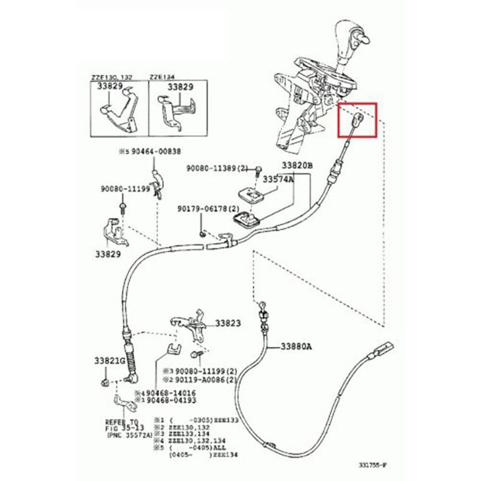 Transmission Shift Shifter Cable Bushing For Toyota Corolla/Matrix ...