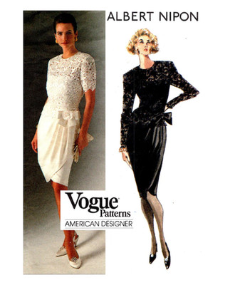 VOGUE 2492 AMERICAN DESIGNER ALBERT NIPON SIZE 18-20-22 UC/FF | eBay