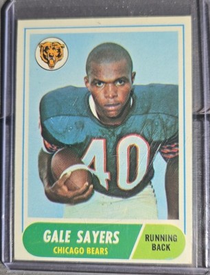 Gale Sayers T.C.G. 1968 #75 & 1972 #110 Chicago Bears NFL Vintage ...