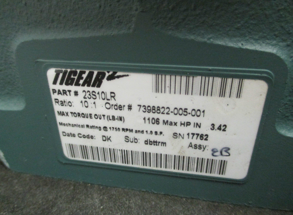 Dodge Tigear 23S10LR Dodge Tigear 23S10LR Tigear-2 Gear Reducer, 10:1 ...